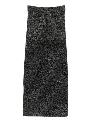 MAX MARA Ribbed Lurex-Effect Skirt