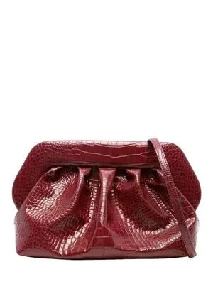 THEMOIRE Bios Pleated Clutch Bag - Red