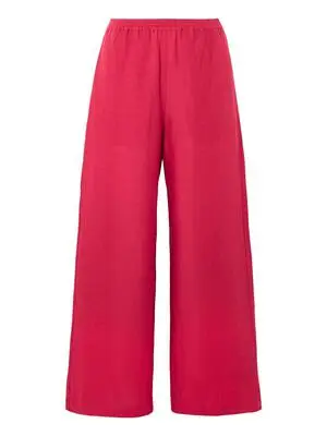 ERES L'intemporel Select Linen Wide-leg Pants - Red