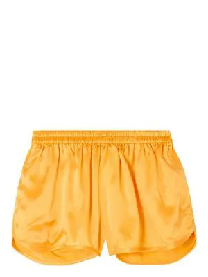 Christopher Esber Jason Silk-satin Shorts - Orange