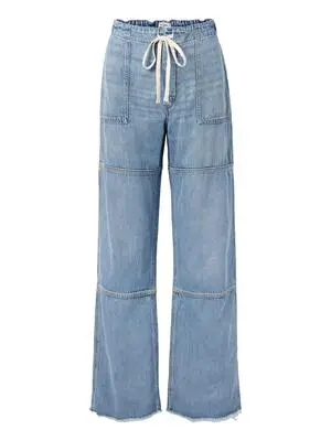 RE/DONE Beach Mid-rise Straight-leg Jeans - Blue