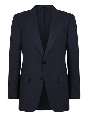 TOM FORD Wool-silk Blazer - Navy