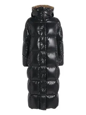 Moncler Down Hooded Parnaiba Coat - Black