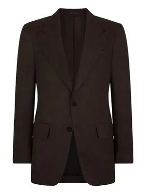 TOM FORD Wool-blend Shelton Blazer - Brown