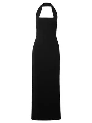 Solace London Illona Crepe Halterneck Gown - Black