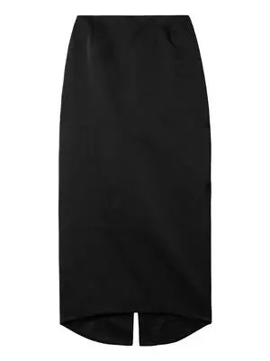 WIEDERHOEFT Recycled Duchesse-Satin Midi Skirt