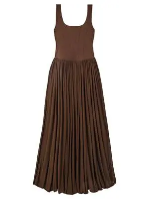 Simkhai Jamie Jersey Midi Dress - Brown