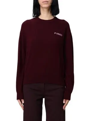 Pinko Long Sleeve Pullover Sweater - Wine