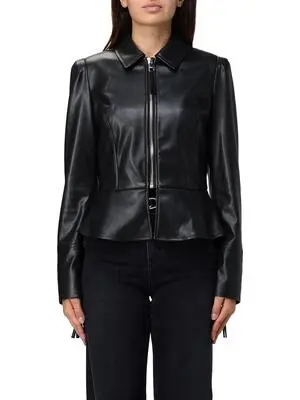 Liu Jo Collared Zip-up Jacket - Black