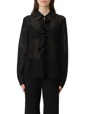 Liu Jo Ruffle-trimmed Sweater - Black