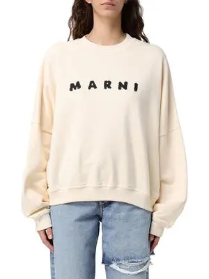 Marni Logo Sweatshirt White