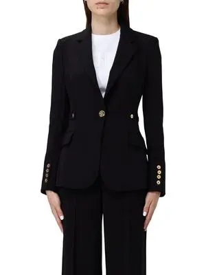 Elisabetta Franchi Button Detailed Jacket - Black
