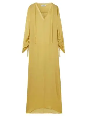 KALLMEYER Tatum Silk-chiffon Maxi Dress - Yellow