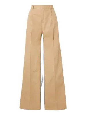 BETTTER Denitrouser Pleated Straight-leg Pants - Brown