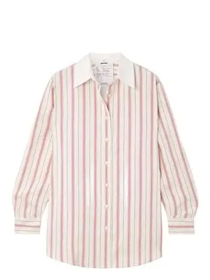 BETTTER Linden Poplin-trimmed Striped Shirt - Multi