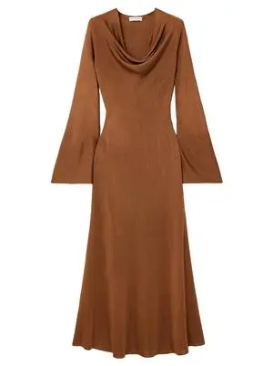 Altuzarra Milda Knitted Midi Dress - Brown