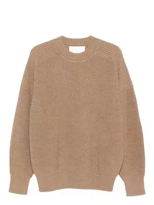 MARANT Ribbed Crew-neck Sweater - Brown