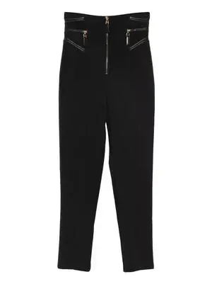 Elisabetta Franchi Trim-detail Trousers - Black