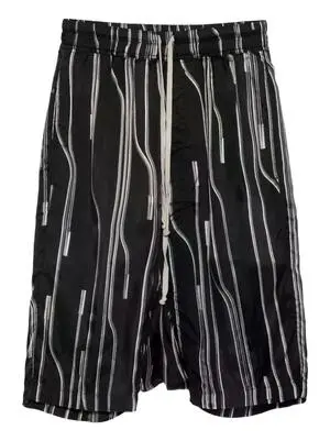 RICK OWENS Rick Owens Pods Stripe-Pattern Shorts