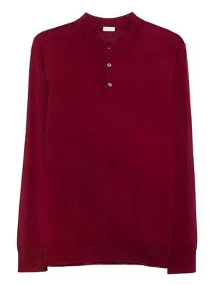 Caruso Long-sleeve Polo Shirt - Red