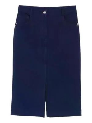 Patrizia Pepe Five-pocket Midi Skirt - Blue