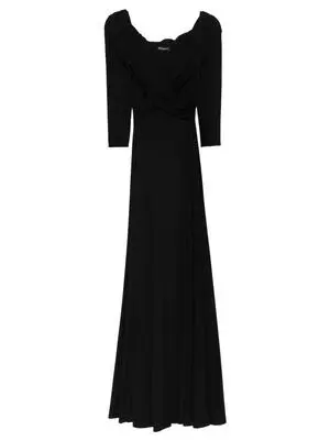 ROSERRY Tuscany Flared Maxi Dress - Black