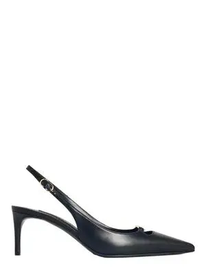 Dolce & Gabbana 70mm Slingback Logo Pumps - Black