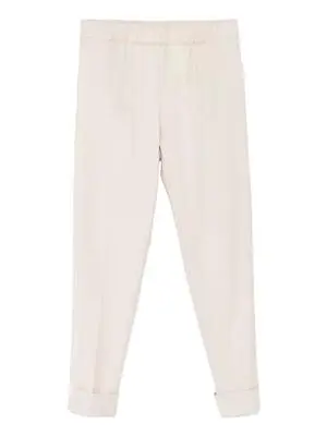 D.exterior Elastic-waistband Cuffed Trousers - Neutrals