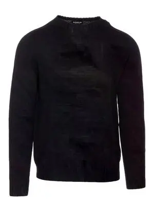 DONDUP Crew Neck Wool Sweater - Black