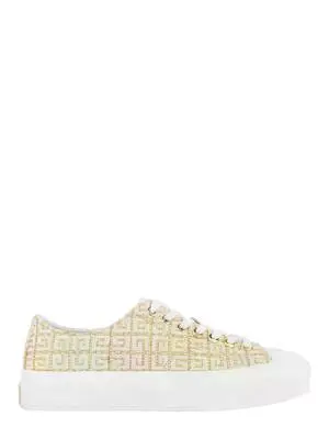 Givenchy 4g-pattern Platform Sneakers - Neutrals