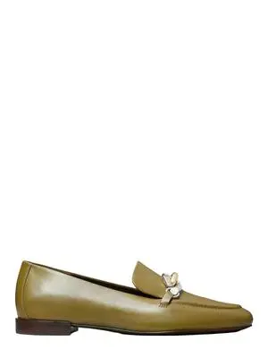 Tory Burch Jessa Leather Loafers - Green