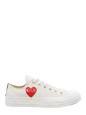 COMME DES GARÇONS PLAY X CONVERSE Heart-detail Chuck Taylor Sneakers - White
