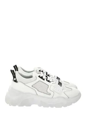 Versace Speedtrack Logo-embossed Sneakers - White