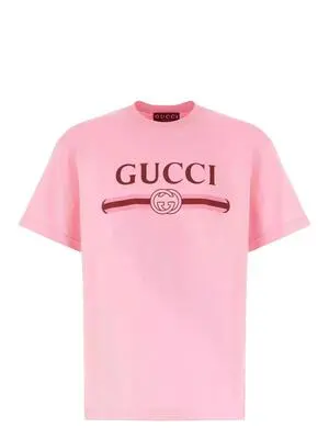 Gucci Logo-print T-shirt - Pink