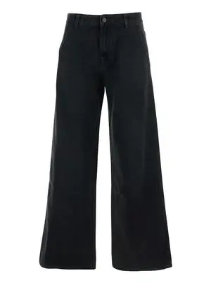 Ag Wide-leg Jeans - Black