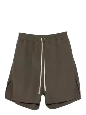 Rick Owens Drawstring Side-split Shorts - Green