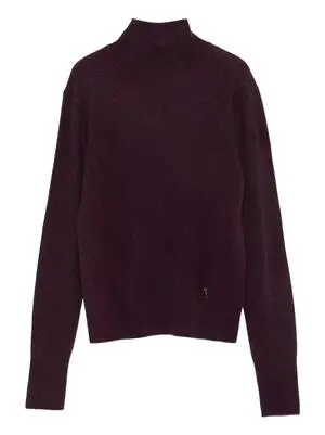 Patrizia Pepe Turtleneck Cashmere Sweater - Purple