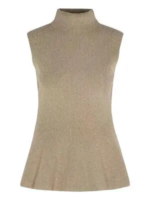 RÓHE Ribbed Knit Tank Top - Neutrals
