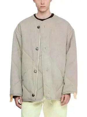 JW Anderson Quilted Button Coat - Grey