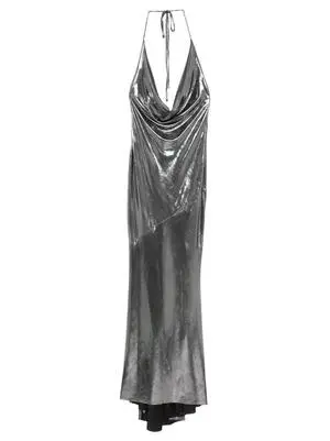 ROSERRY Ibiza Cowl-neck Maxi Dress - Silver