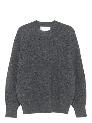 MARANT Ribbed Crew-neck Sweater - Grey