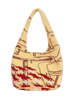 JW Anderson Beaded Pattern Shoulder Bag - Yellow