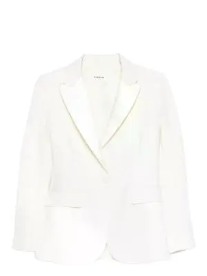 P.a.r.o.s.h Single-breasted Wool-blend Blazer - Neutrals