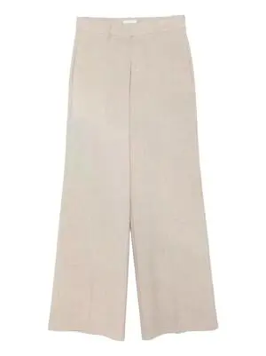 P.a.r.o.s.h Wool-blend Straight Trousers - Neutrals