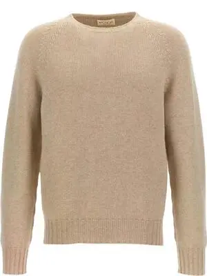 MA'RY'YA Raglan-sleeve Wool Sweater - Neutrals