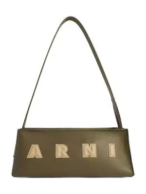 Marni Logo-plaque Shoulder Bag - Zo959 Green