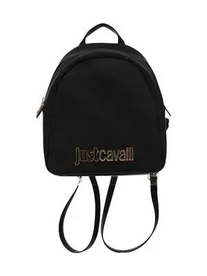 Just Cavalli Logo-plaque Backpack - Black