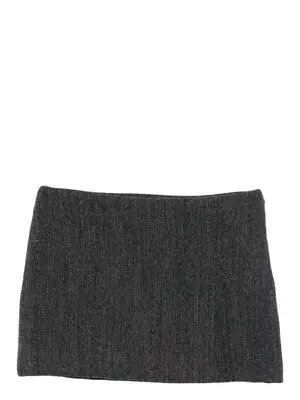 P.a.r.o.s.h Herringbone Mini Skirt - Grey