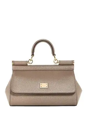Dolce & Gabbana My Sicily Top Handle Bag - Light Mud