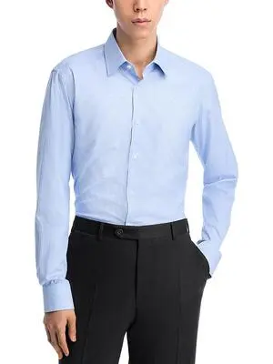 BOSS Joe Stretch Button-front Shirt - Light Pastel Blue